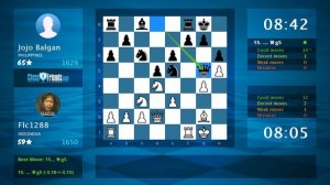 Chess Game Analysis: Flc1288 - Jojo Balgan : 1-0 (By ChessFriends.com)