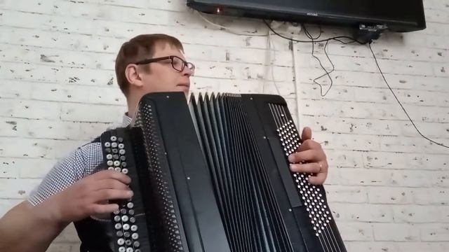 В Землянке  Военная песня под баян  Баянист Михаил Долгушев