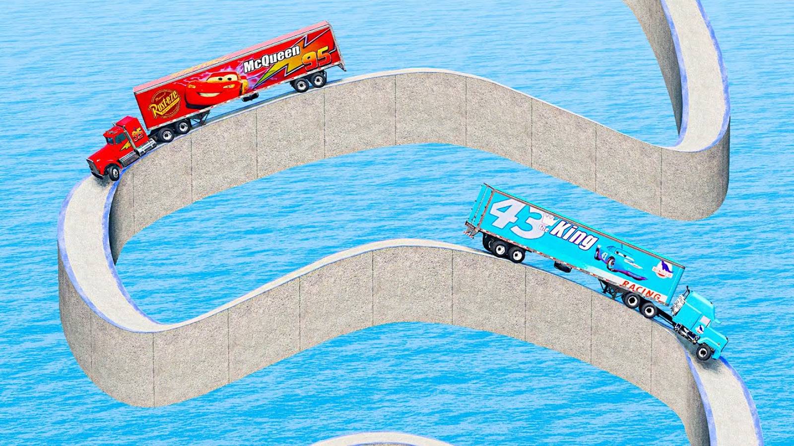 BeamNG.drive Тачки, мультфильмы, мультики для детей, мультики про машинки, включить мультики онлайн