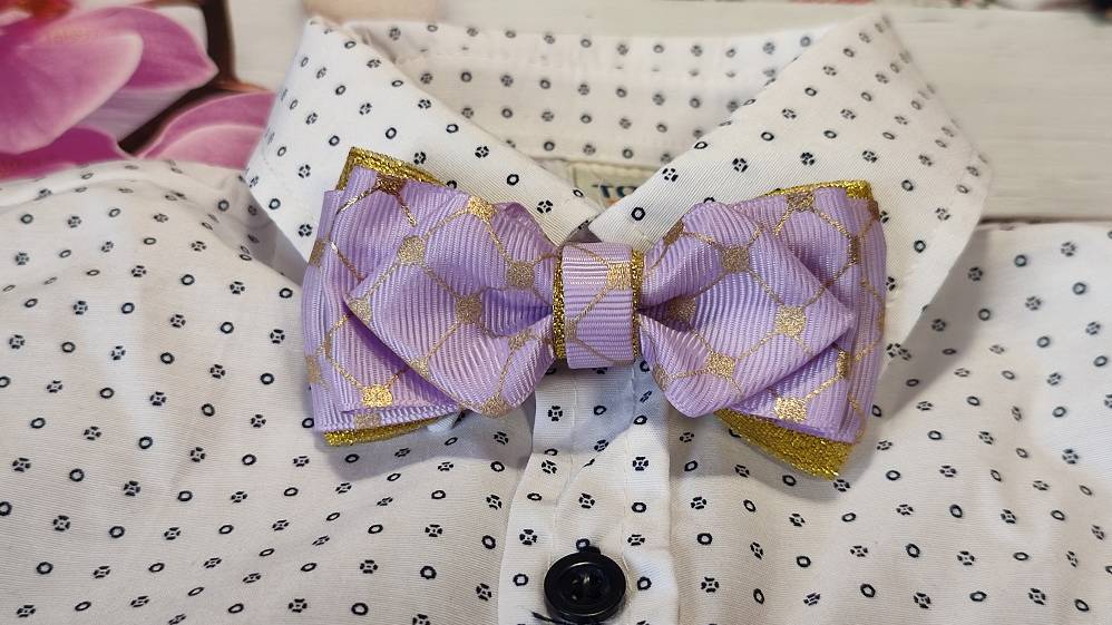 Галстук бабочка - Bow Tie, всего 30 минут и бабочка на выпускной готова. Мастер -класс канзаши.