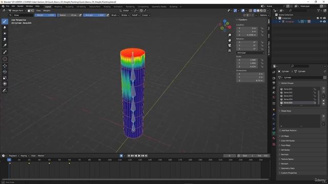 10. Quick basics of weight painting