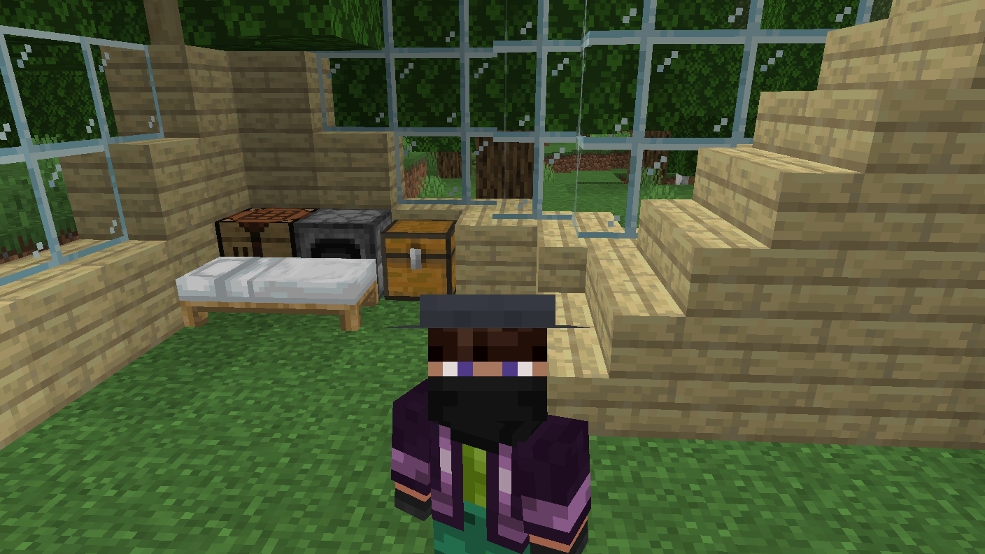 Выживание серия 2. Продолжение постройки дома