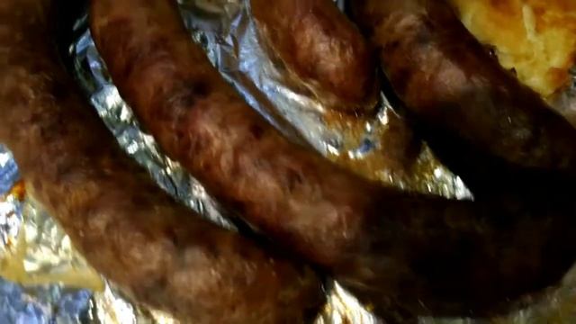 #Видеорецепт. #Овощи #гриль, стручковая фасоль с баклажанами и колбасками гриль