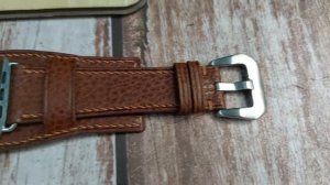 Whisky Dolaro Leather Strap For Apple Watch Series 7 (45mm)