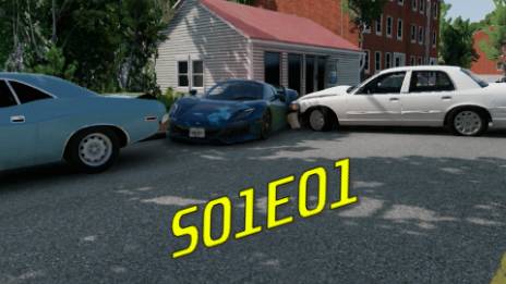 фильм в Beamng Drive. Ограбления банка (+ звуковые эффекты) SO1EO1 1 сезон 1 серия