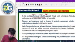 #SM #EISSM / L4 / Chapter 6 / Functional Level Strategies / Guru Gupta