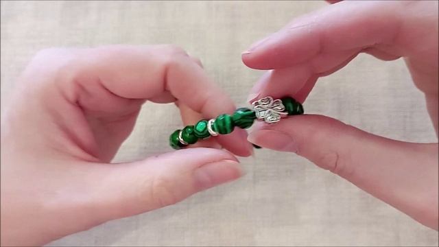 Браслет из малахита.  Украшения талисманы
