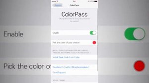 ColorPass   Código de colores Cydia Tweak iOS 8 CUT 00'17 01'03