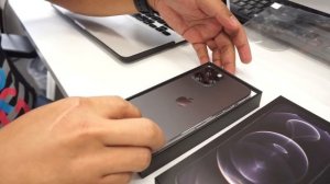 Early Christmas Gift  Unboxing Iphone 12 pro max 128gb graphite