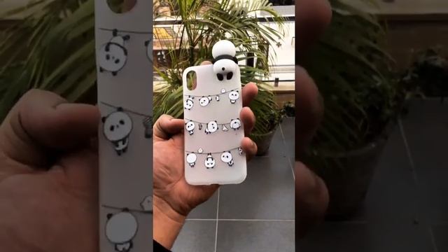3D Panda Silicon Case For Apple Iphone Xs Max