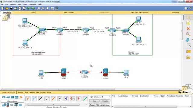18.Видео уроки Cisco Packet Tracer. Курс молодого бойца. VPN