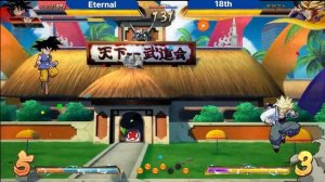 [DBFZ]This player's Android 18 team is OD!! 18th vs Eternal