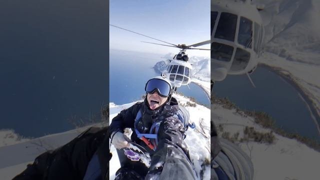 А на что вы готовы, ради топового контента?  #freeride #камчатка #экстрим #топ #extrime #wowmoment