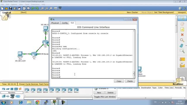 13.Видео уроки Cisco Packet Tracer. Курс молодого бойца. OSPF