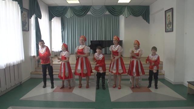 Ансамбль ложкарей "Затея", младшая группа. "Деревенская картинка"