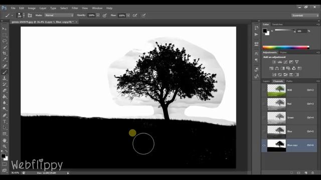 Photoshop Tutorial _ How to Cut Out a Tree in Photoshop