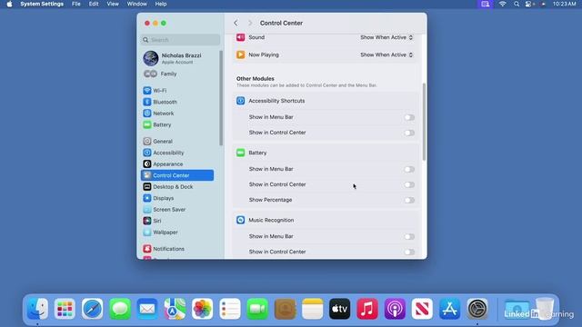 06 - Use the Control Center and customize the toolbar