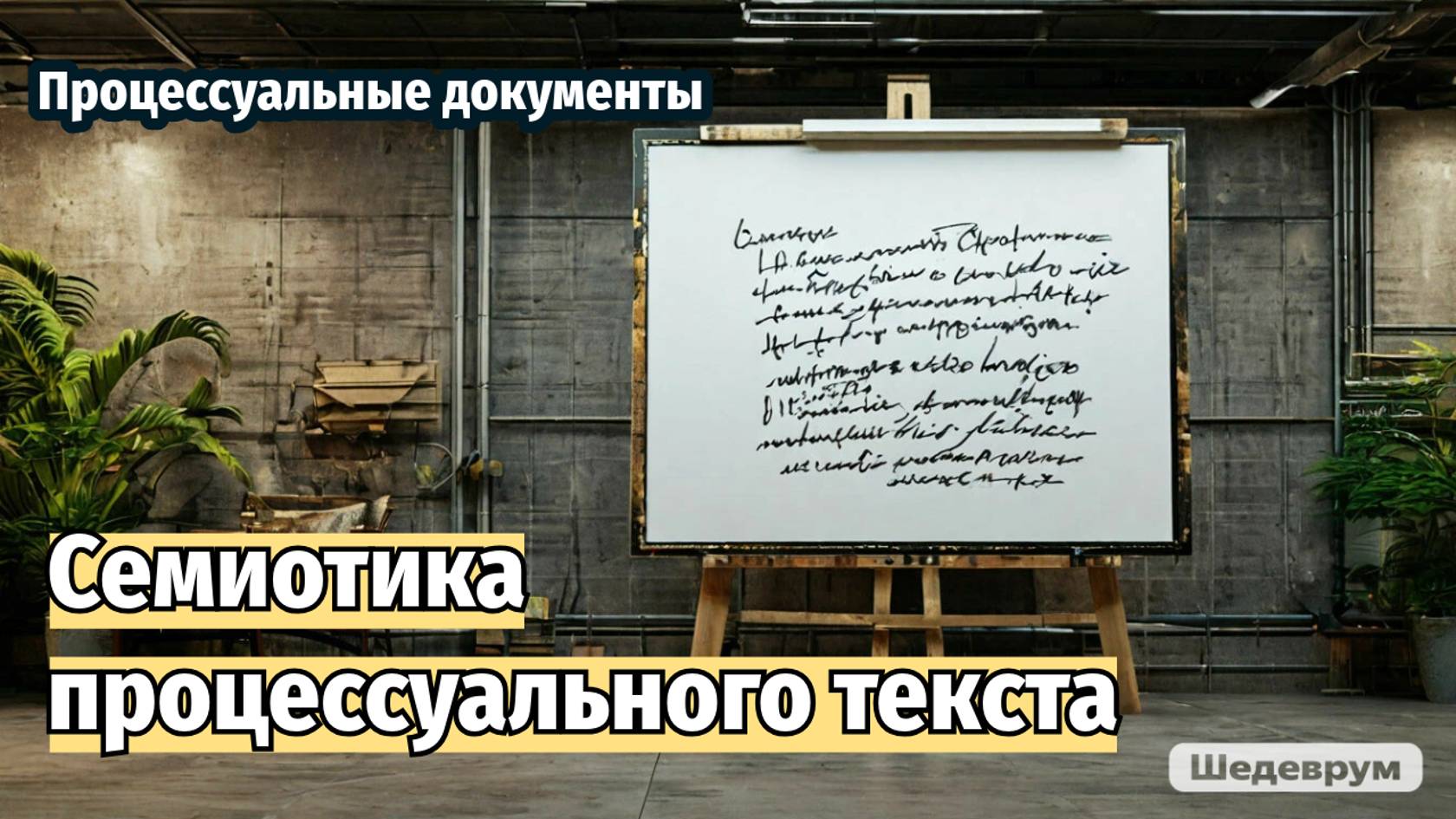Семиотический подход к написанию текста процессуального доумента