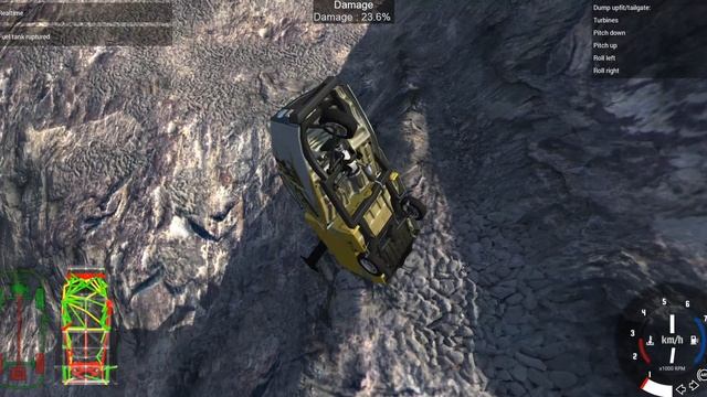 машины против "безобидной" дырки в дороге. Аварии в beamng drive