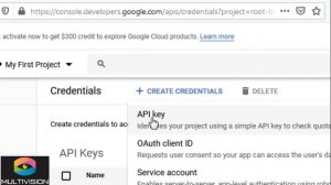 Create API KEY, Client ID, Client Secret