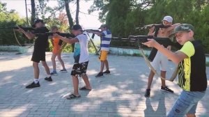 Детский военно-патриотический спортивный лагерь "Вымпел-Шторм" смены на Черном море.