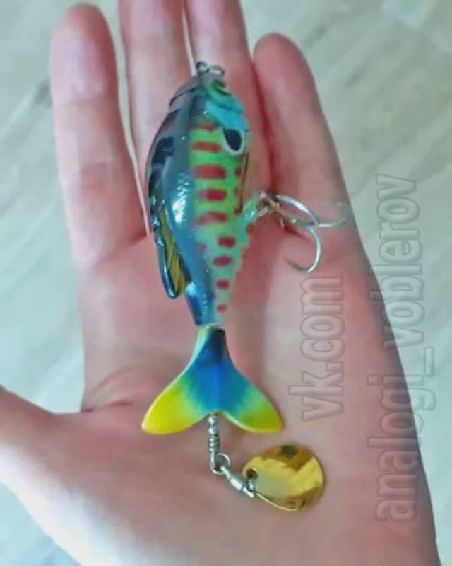 Копия пропбейта - Lunkerhunt Prop Sunfish - приманка с пропеллером из Китая #lure