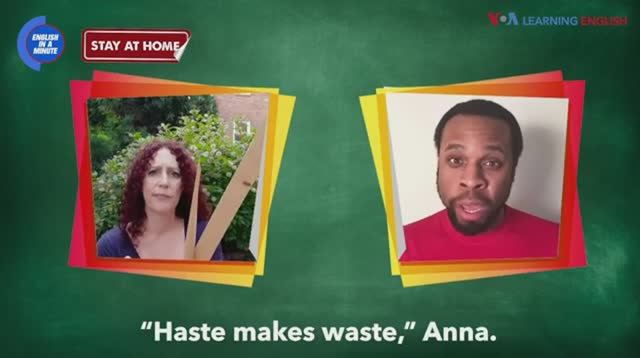 haste makes waste