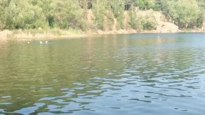 Челябинск . Купание в бывших каменоломнях