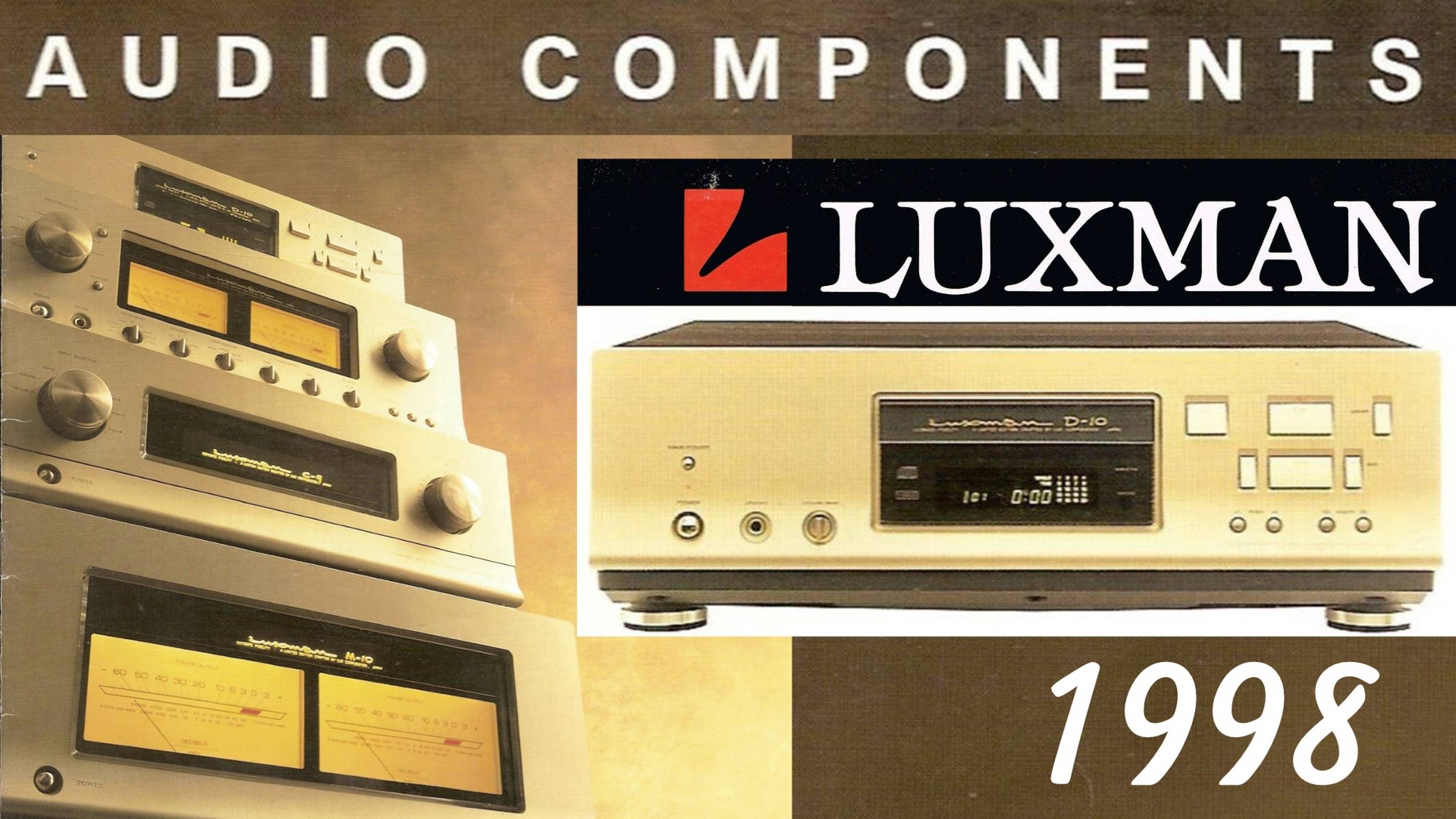 Luxman. Аудио компоненты 1998 года. Видеокаталог аппаратуры.