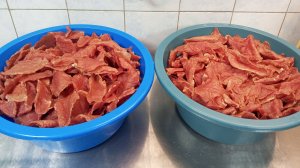 Вяленое мясо. Результат.