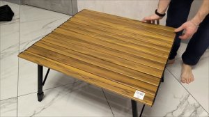 Стол туристический, под дерево, выдвижные ножки