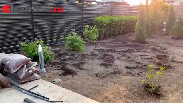 Ландшафтное освещение участка, показываем все этапы монтажа от начала до конца работ