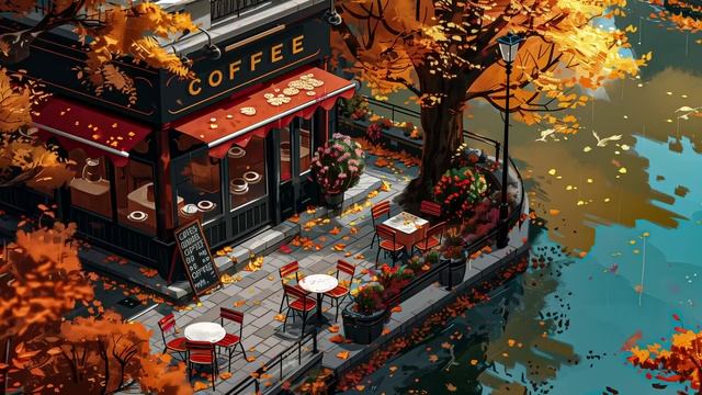 Музыка для релакса и массажа "Октябрьская прогулка" часть 1/5 | Серия Lofi Coffee