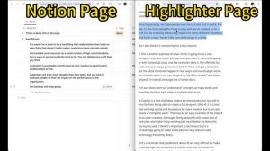 Demo for "Notion Highlighter", a chrome extension to highlight text and sync to notion.