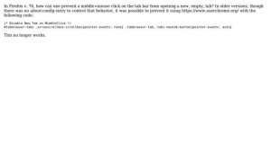 Firefox: Prevent middle-click on tab-bar from creating new tab