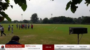 Live Cricket Match | Brave-Heart Warriors vs Boom Boom Bashers | 02-Sep-22 08:34 AM 8 overs | EY IP