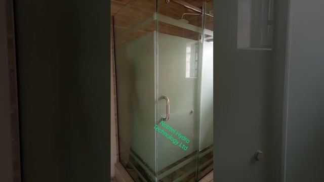 Tempered glass shower