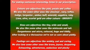 Mr Hadden's class Adjective rap