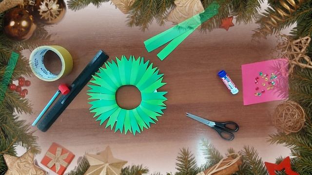 Мастер-класс "Рождественский венок" #рекомендации