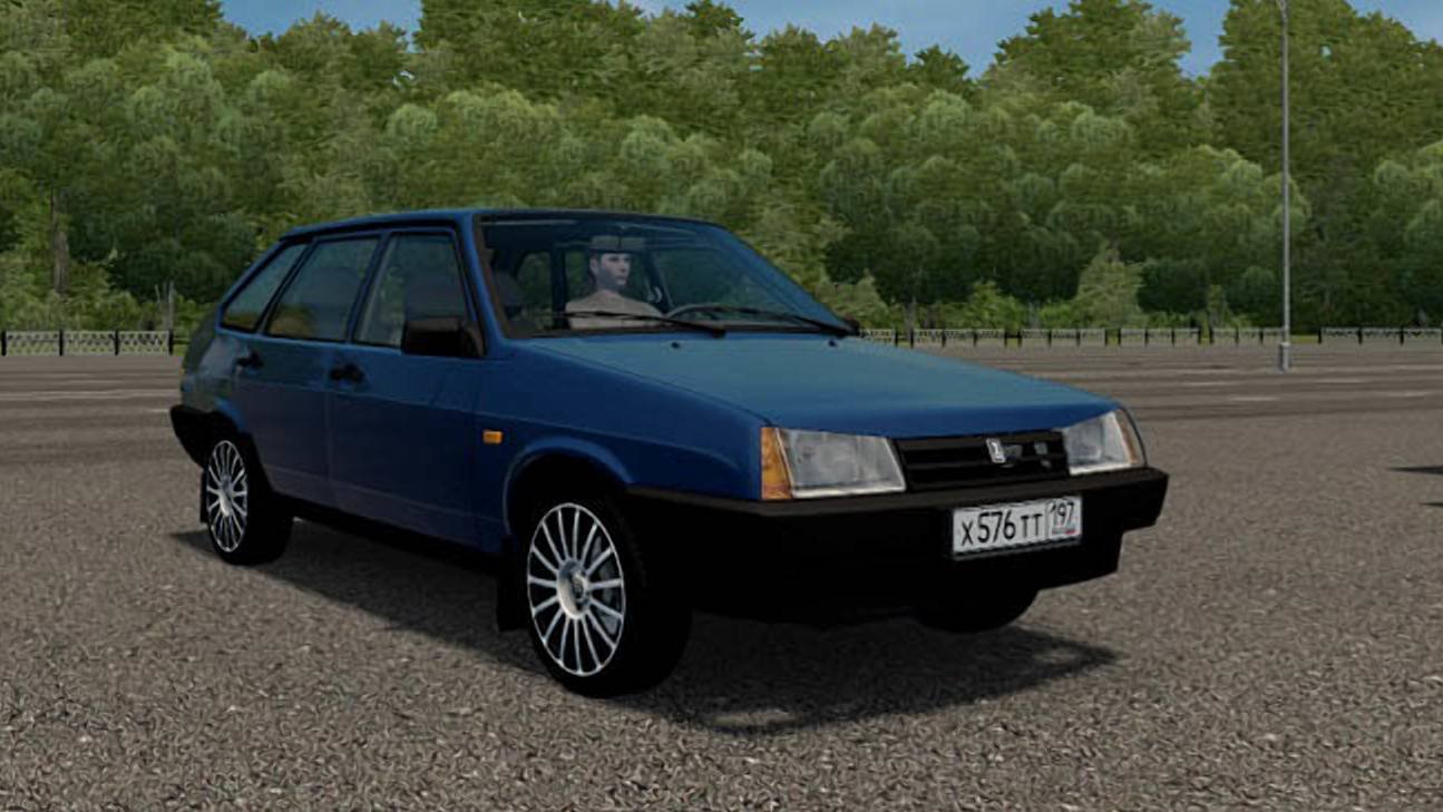 РАБОТАЮ В ТАКСИ НА 21099 ВАЗ В City Car Driving С РУЛЁМ