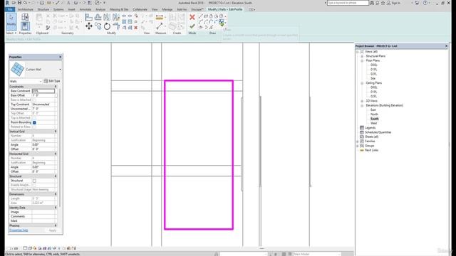 6.1 -Placing Components in Revit, Curtain Wall and Types & Architecture Column