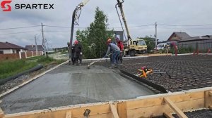 SPARTEX | Заливка плиты под дом S127 | Екатеринбург | Кирпичные дома