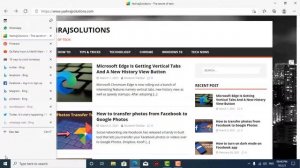 Microsoft Edge Browser Vertical Tabs  Handy Feature | Edge Browser New History Button Feature |