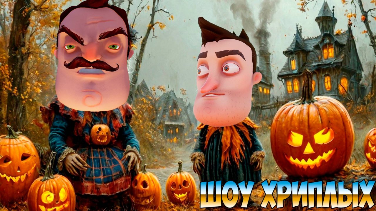 ПРИВЕТ СОСЕД ПОШЁЛ НА ХЭЛЛОУИН К БАБУШКЕ!HALLOWEEN IN GRANDMA В GARRY'S MOD ПРОХОЖДЕНИЕ!ШОУ ХРИПЛЫХ!