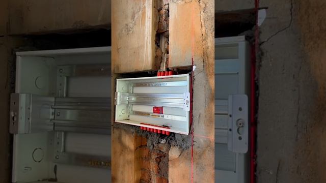 Pre-embedded Distribution Box #electrician #installation #distributionbox