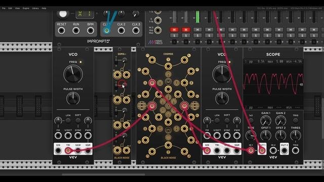 Patch from scratch with Cosmos from Black Noise Modular