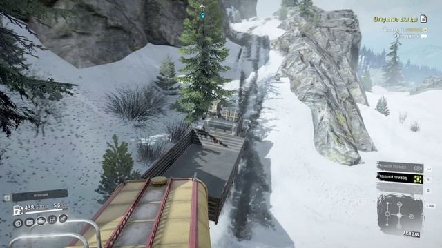 SnowRunner. Юкон. Пик Биг-Салмон. Поручение "Открытие склада"