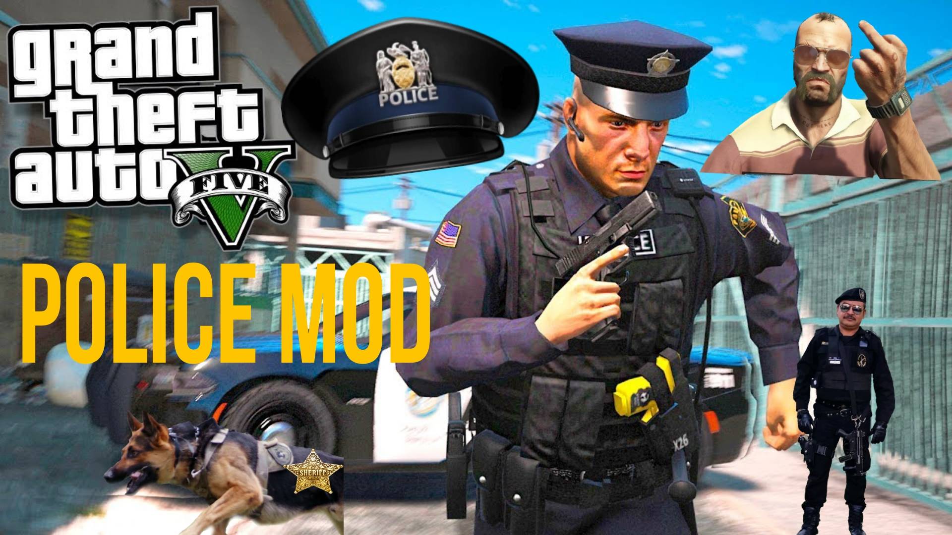 РЕАЛЬНАЯ ЖИЗНЬ ЗА КОПА В ГТА 5: УМЕР НА ЗАДАНИИ??? ОБЗОР МОДОВ ГТА 5 #1