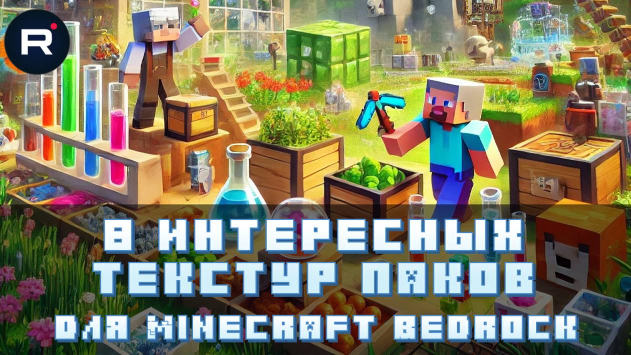 8 интересных текстур паках для Minecraft Bedrock