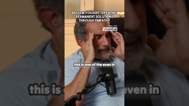 Bassem Youssef's No-Holds-Barred Take| Creating Permanent Solutions through Empathy |Powerful